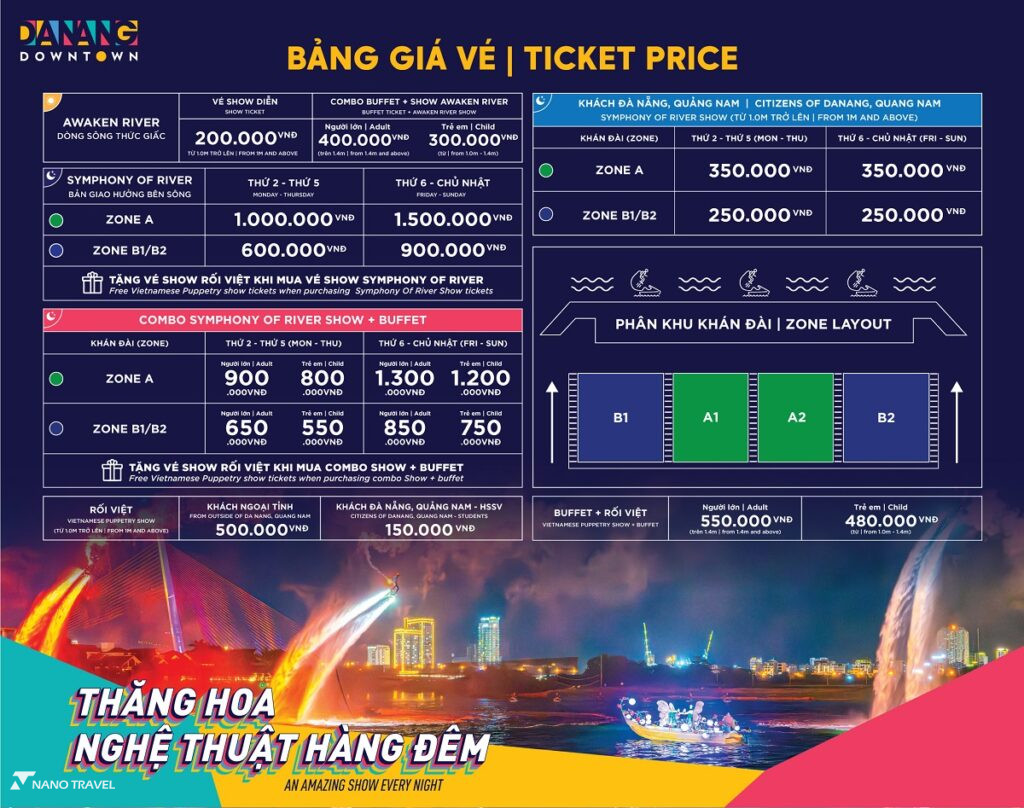 Entrance fee Da Nang DownTown 2026 - Da Nang Private Car